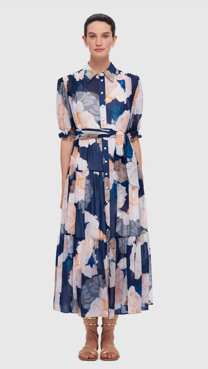 Leo Lin Ellie Bishop Sleeve Midi Dress – ABC Dress Hire